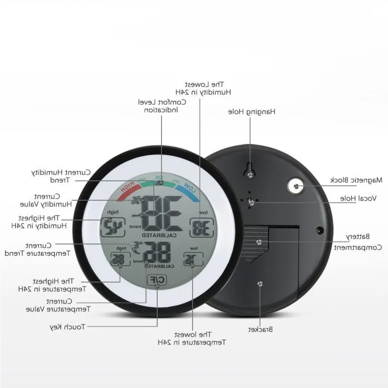 DHgate.com:Smart Multi-Function Thermometer Hygrometer - Accurate ...
