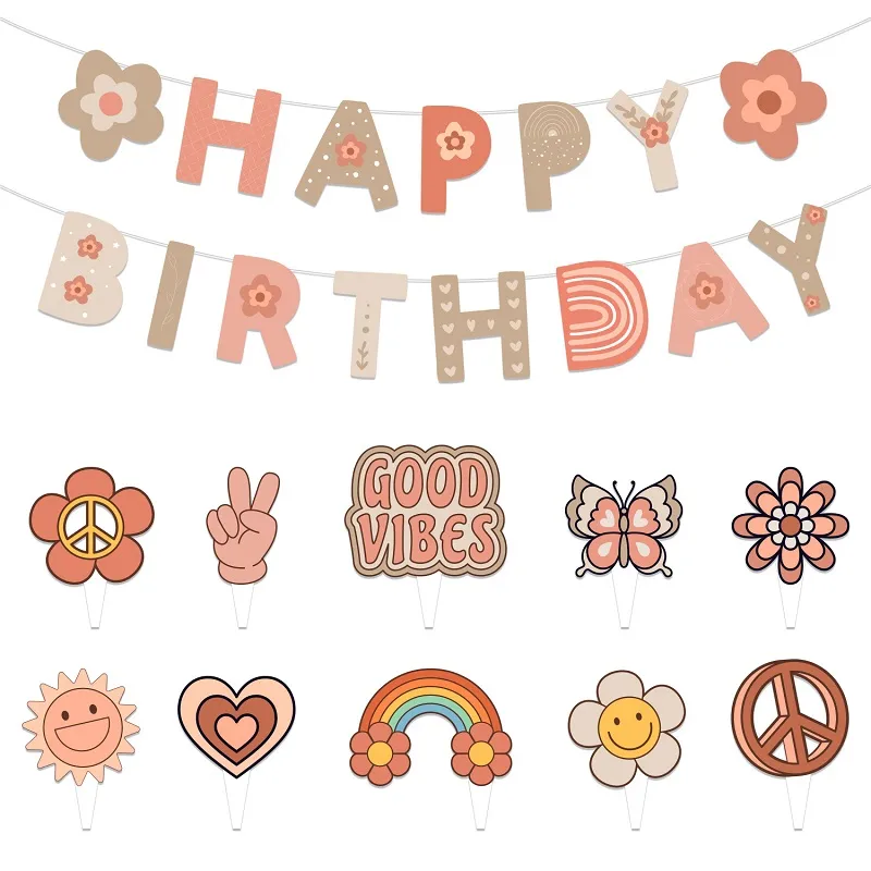 ₩2,128에서 배너 플래그 New Bohemian Little Daisy Themer Decoration Pull Flag ...