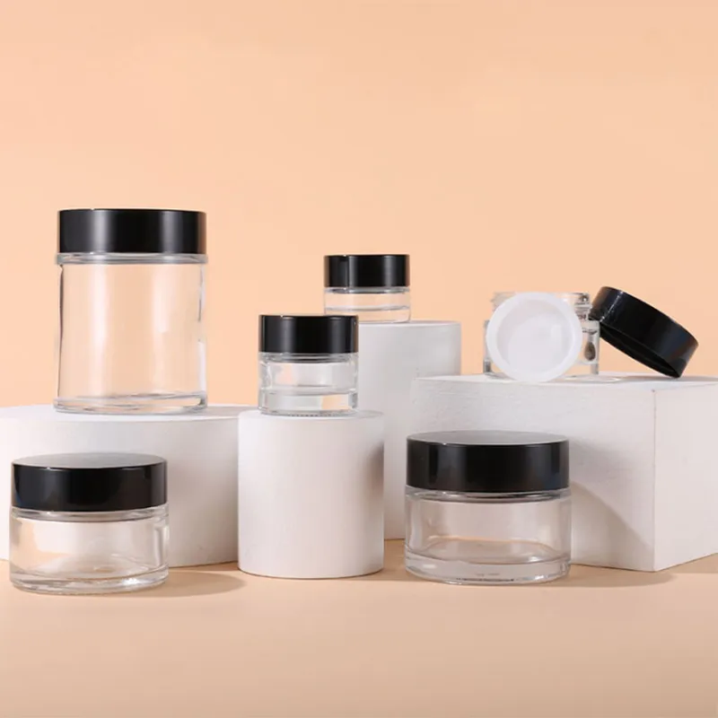 DHgate.com:Wholesale Empty Glass Cream Jars - 5g 10g 15g 30g 50g 100g ...