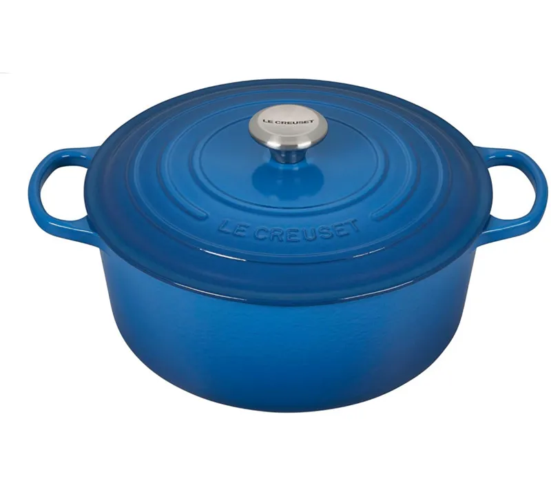 Premium Enameled Cast Iron Pot: Versatile Casserole & Stew Pot, Non ...