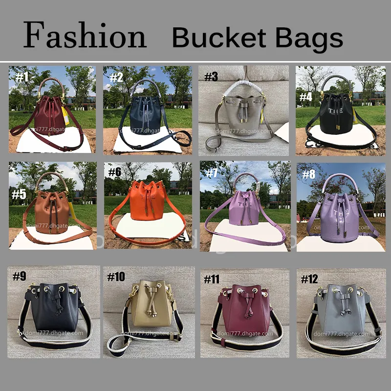 DHgate.com:Womens Genuine Leather Drawstring Bucket Bag, Stylish ...