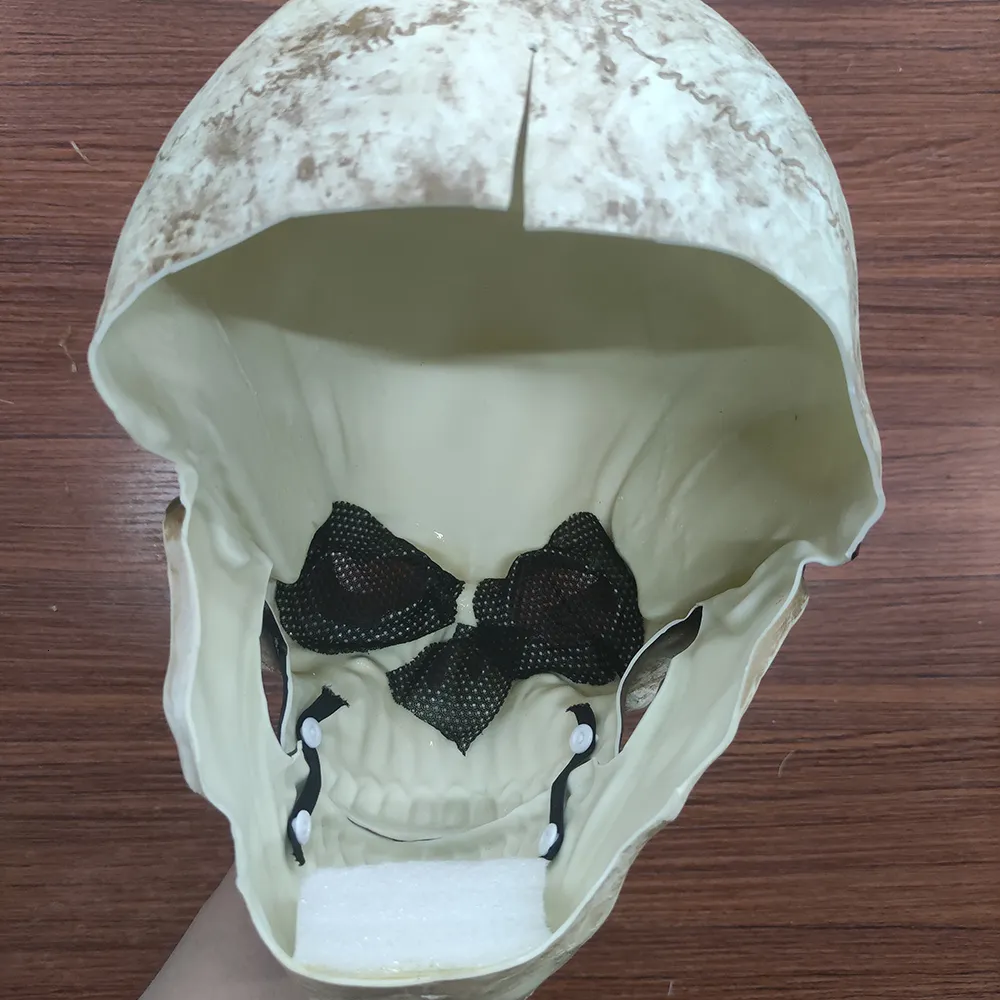Realist Halloween Skull Mask For Adults Full Head, Moveable Mouth, Jaw ...