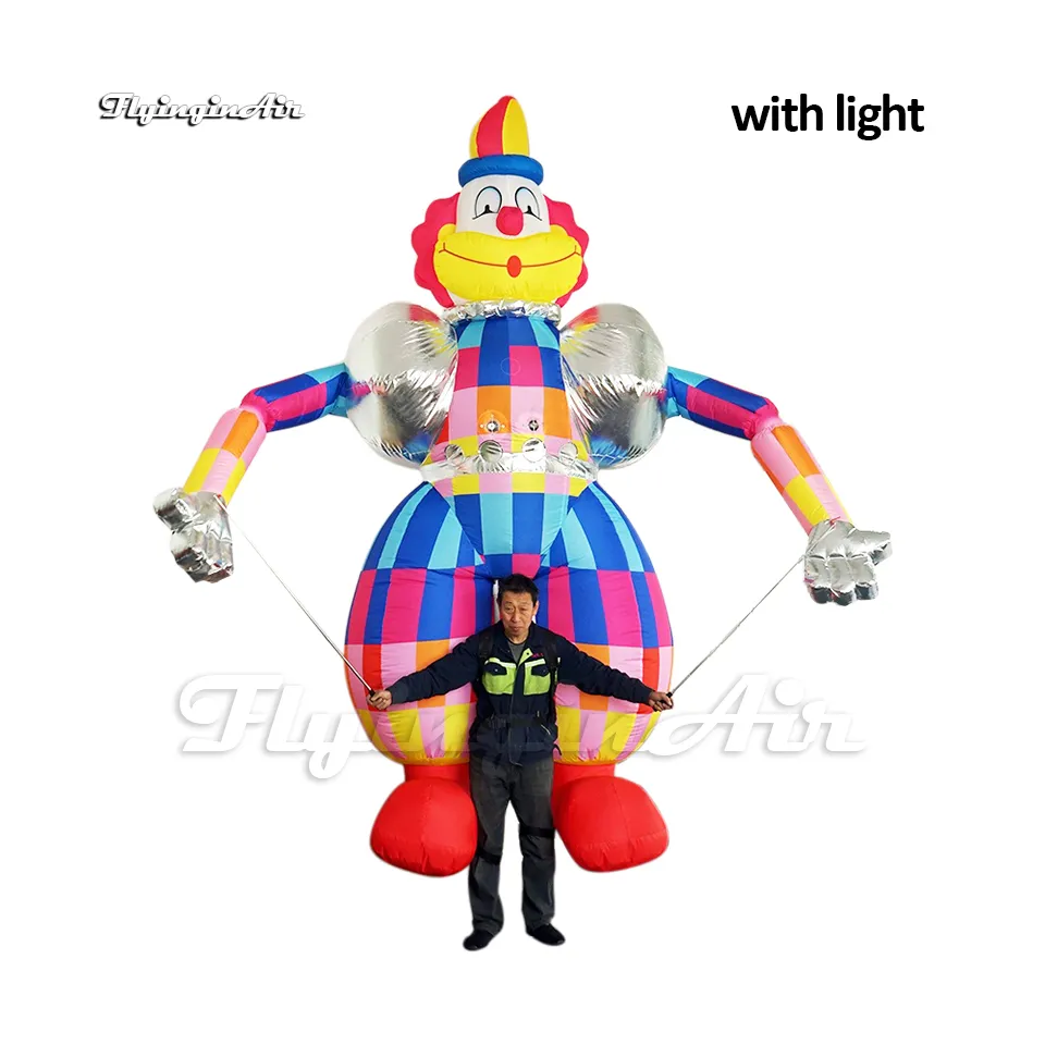 Wholesale Comical Giant Walking Inflatable Clown Puppet 3.5m Boomerang ...