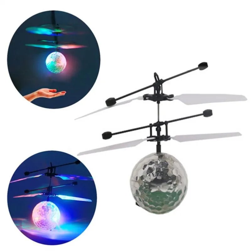 Flying LED Ball - Smart Control IR Induction Helicopter Toy with Disco ...