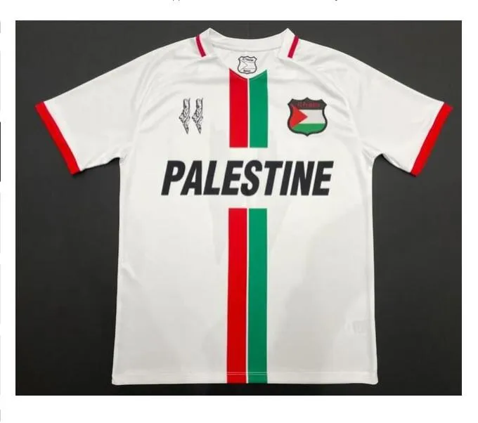 Customizable Palestine Soccer Jersey 2023/2024 Home & Away Kits, Black ...