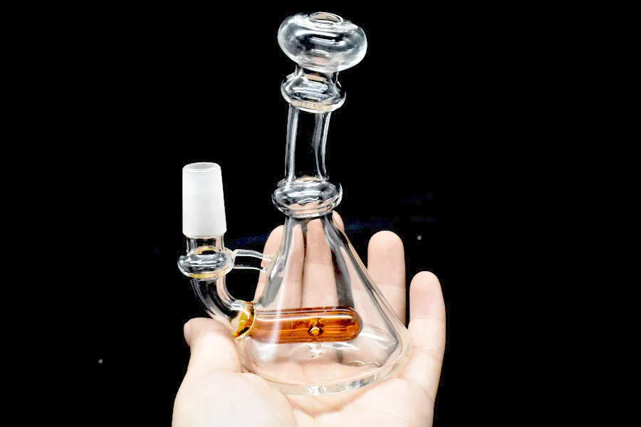 Bongas De Bolsillo De Vidrio: Plataformas Mini Reciclador Con Junta De ...