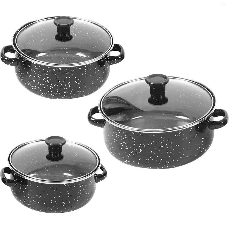 DHgate.com:7 Pcs Enamel Stockpot Cookware Set - Red & White, with Lids ...
