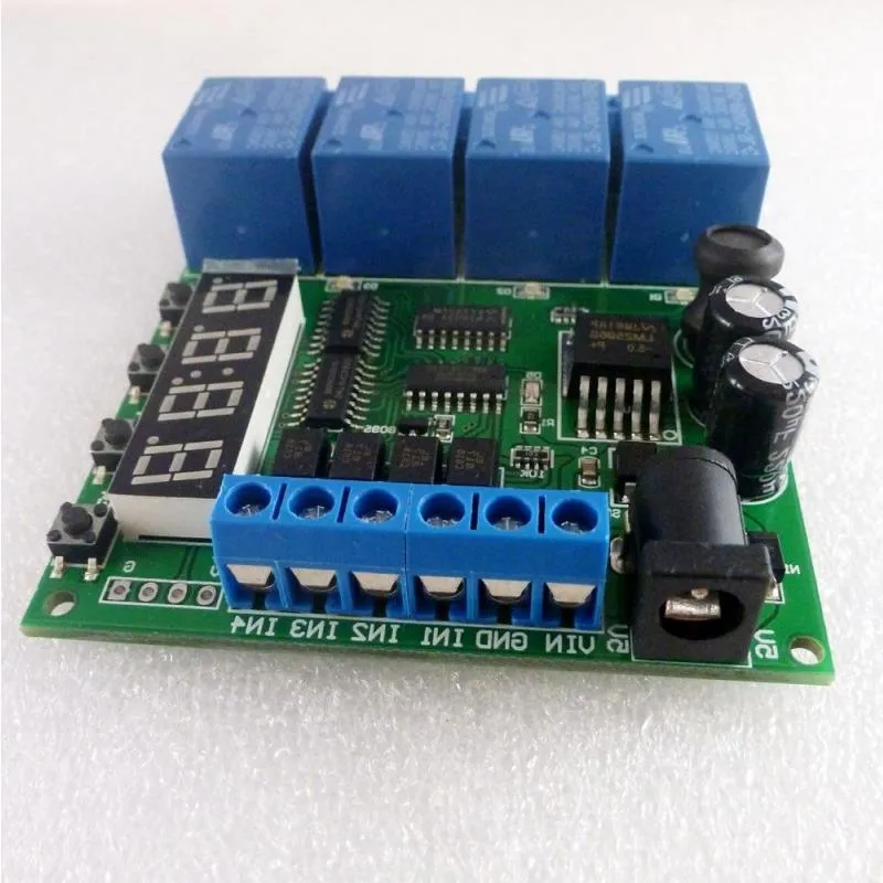 DHgate.com:DC 12V 4 Channel Multi-function Cycle Delay Timer Relay Module: Timing Loop Interlock ...