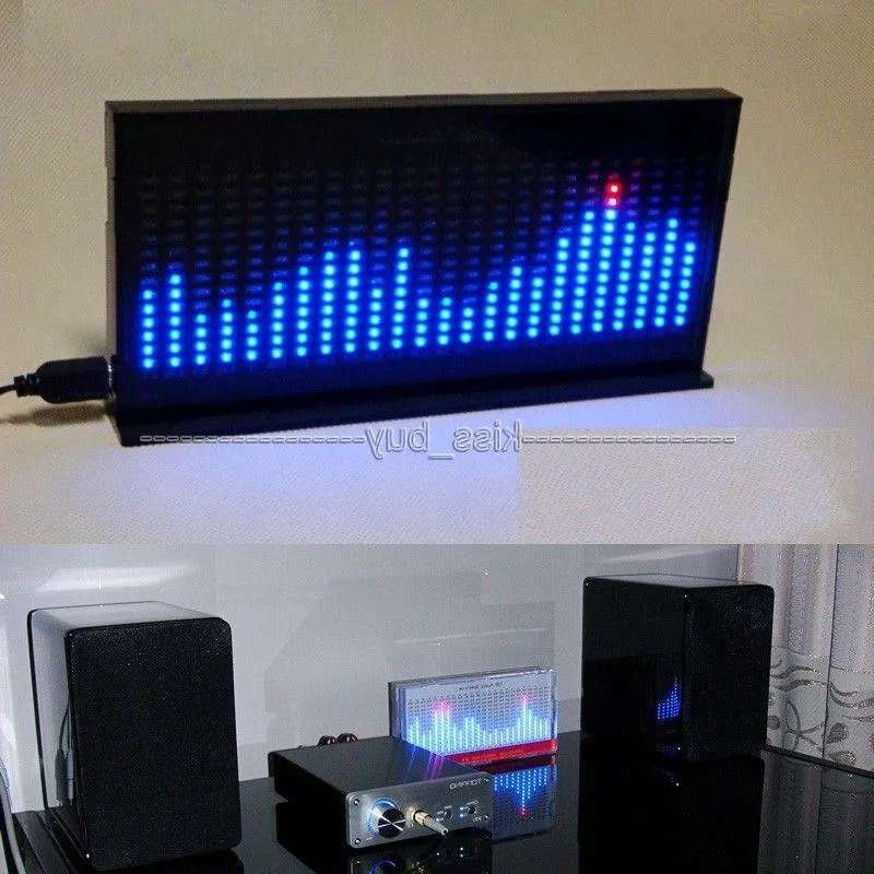 DIY KIT AS1424 Digital Level Meter Audio LED Display Flashing Music ...