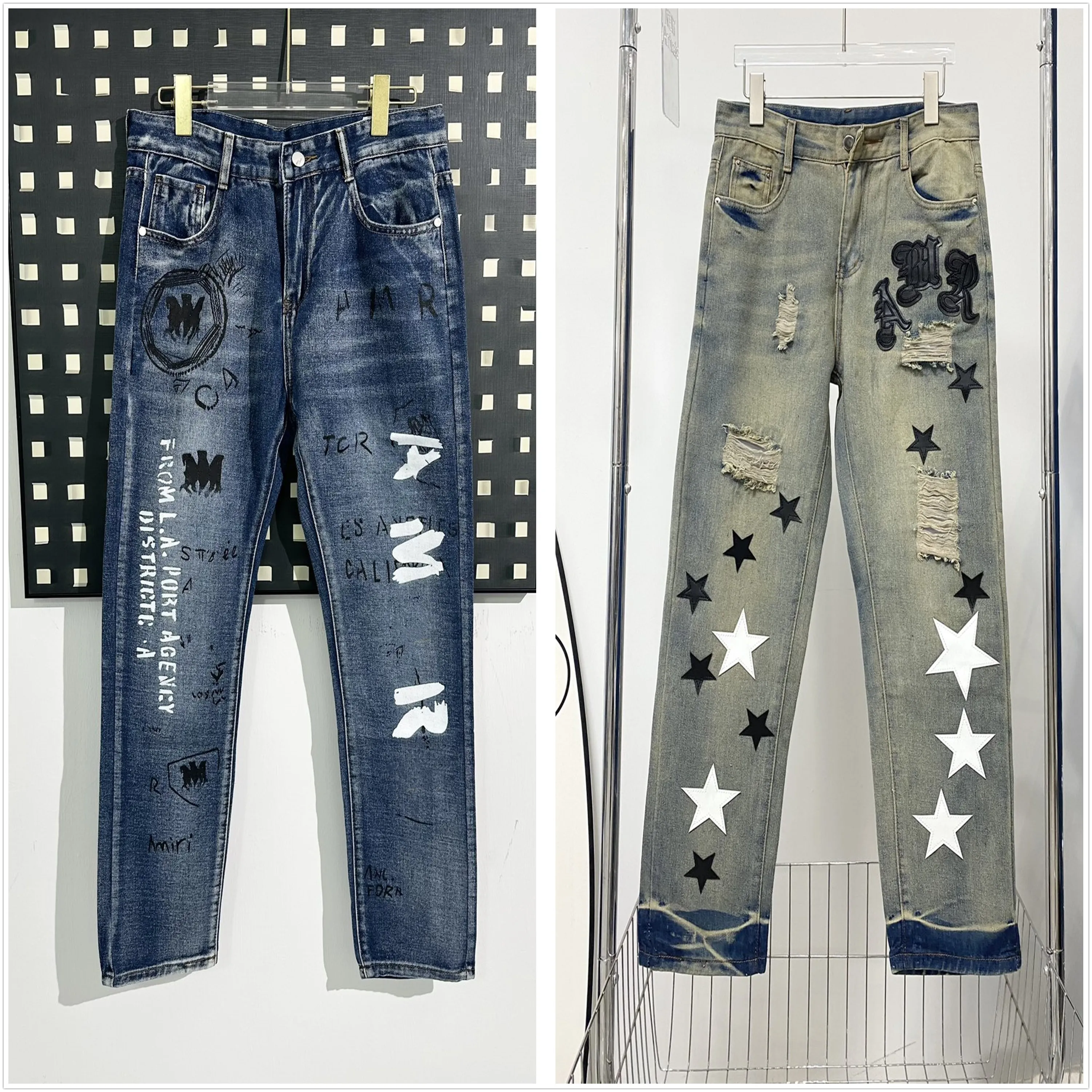 High Street Fashion Designer Mens Hiking Trending Jeans For Men With ...