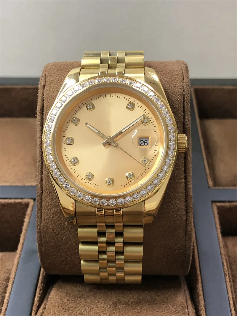 High Quality Men's Automatic Watch With Sapphire Ring Set And Diamond ...