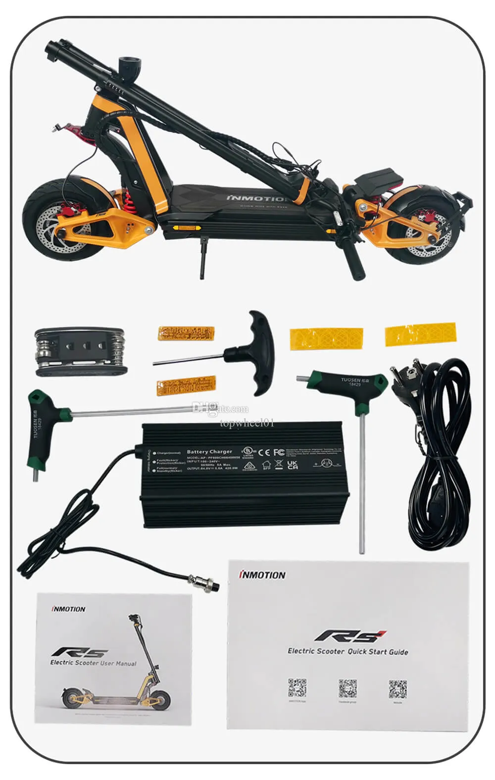 INMOTION RS Scooter Eléctrico: Potente Motor De 4000 W, Neumáticos De ...