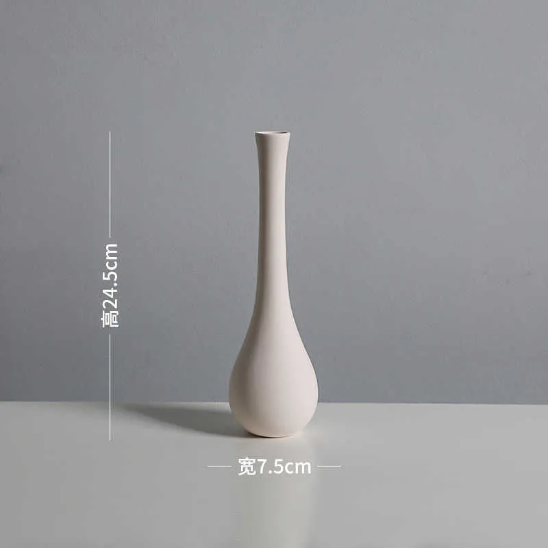 Pep Home Decor Vases White Art Ceramic Flower Vase Decoration Home ...