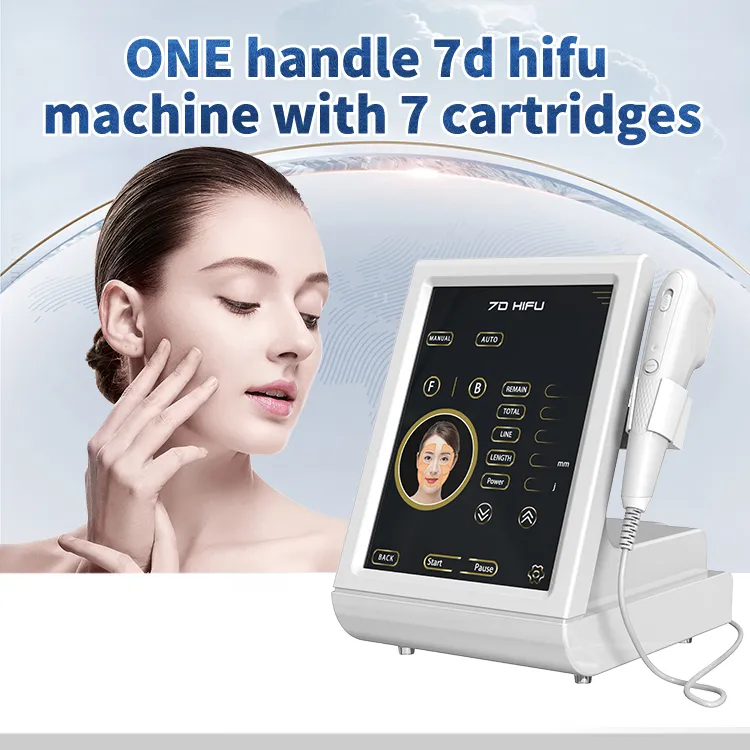 Ultrasonic 7D HIFU Facial Lifting and Wrinkle Removal Machine for Eye, Neck, and Face - Skin ...