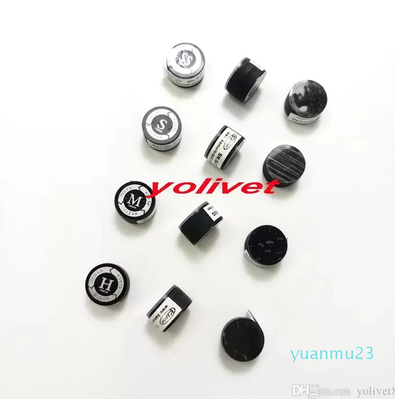 14mm Taiwan Kamui Clear Billiards Pool Cue Tips Black with Cushions in ...