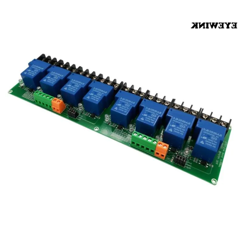 Wholesale 8 Channel Din Rail Relay Module With 30A Output, Optocoupler ...