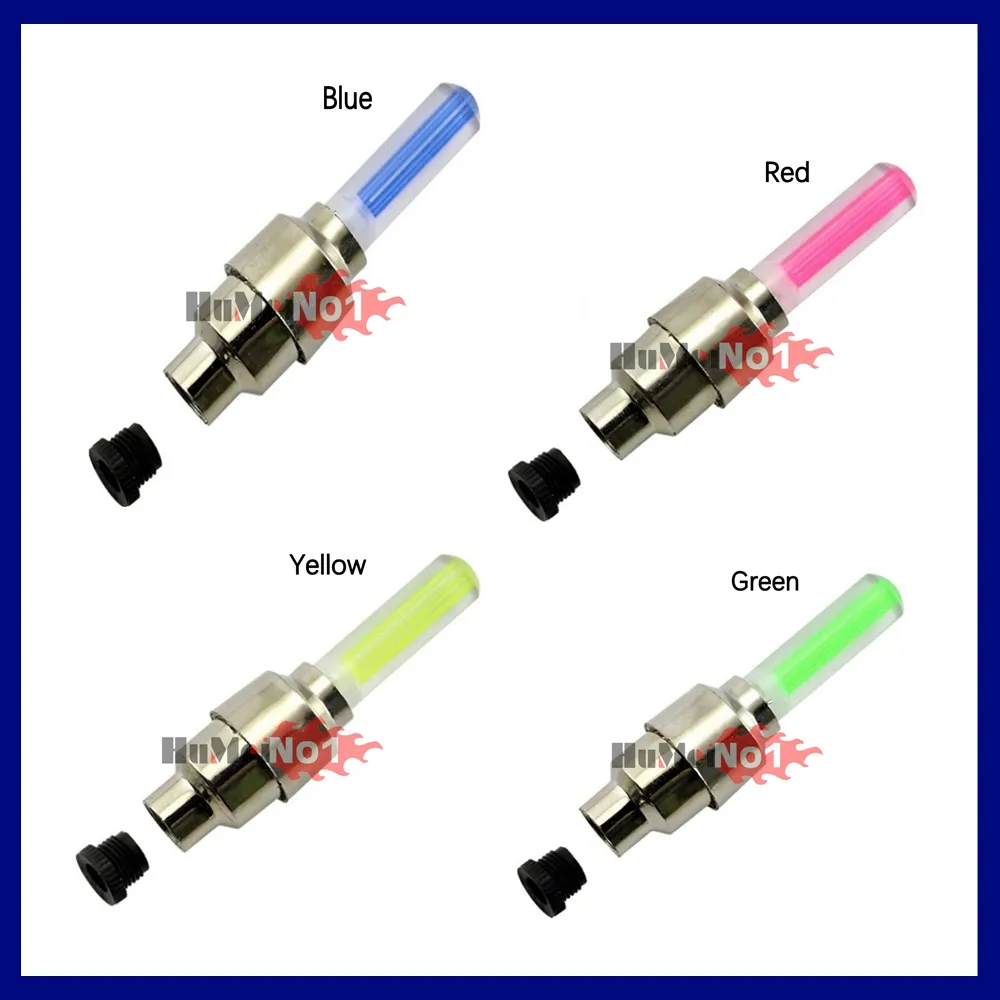 Multicolored LED Tyre Light With Valve Cap For Bike Pump, Cars ...