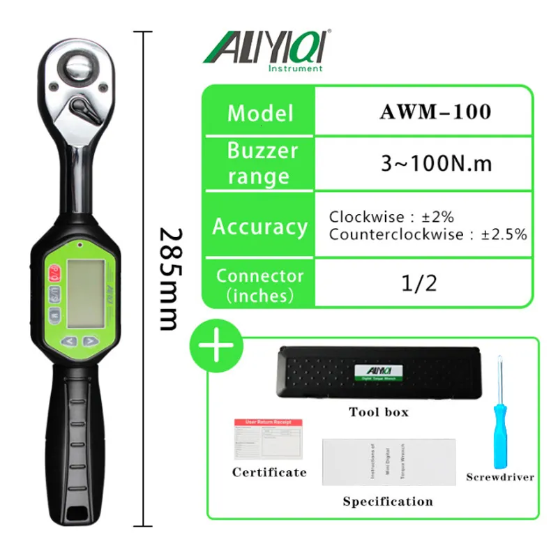 Electric Torque Wrench, Digital Adjustable Preset MINI Bicycle Car ...