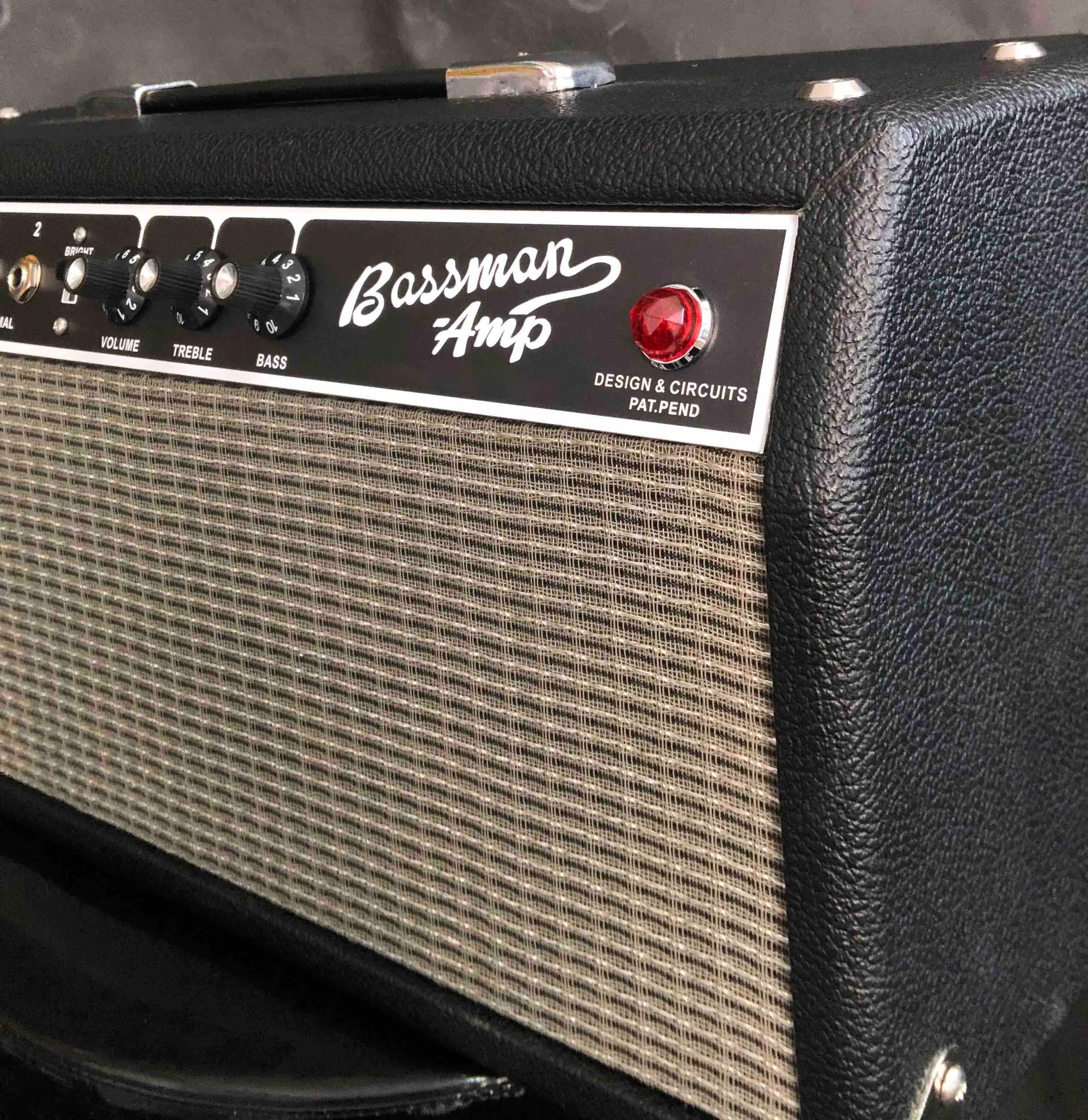 Vintage Amplifier Head Classic Two Channel Tube Amp With Black Panel ...