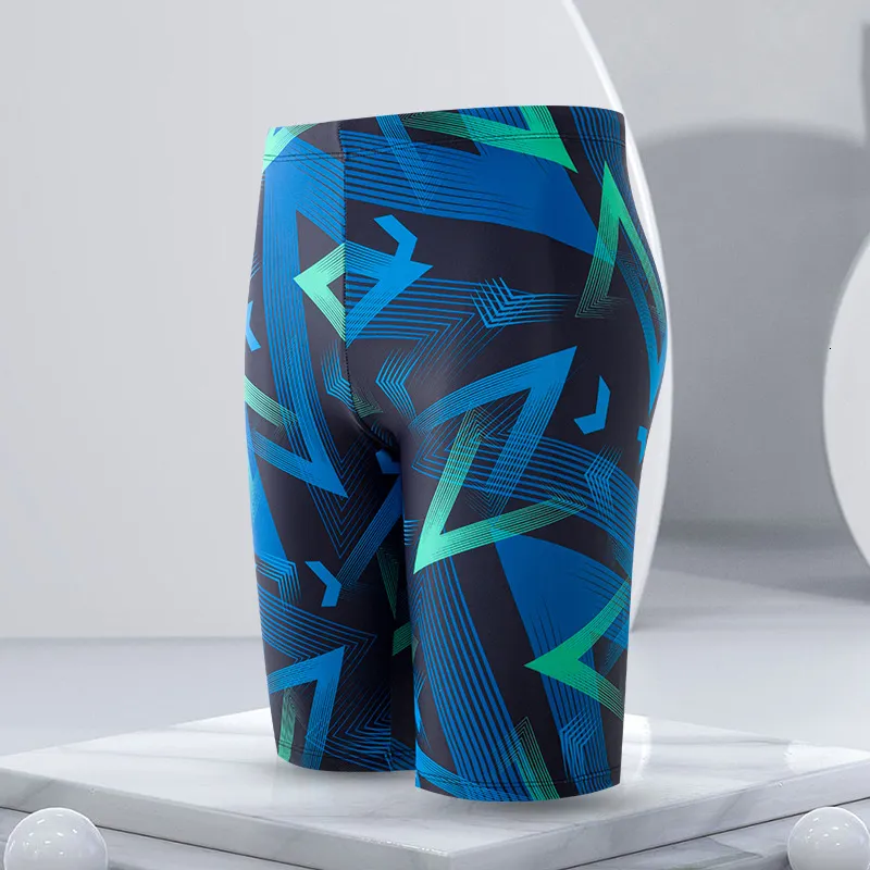 Men's Professional Swim Trunks: Long, Knee-Length Competitive Swim ...