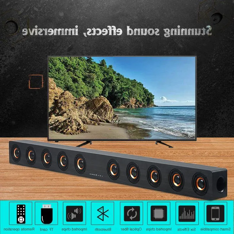 Bluetooth Speaker Subwoofer 40W HiFi Soundbar: Wireless 3D Surround ...