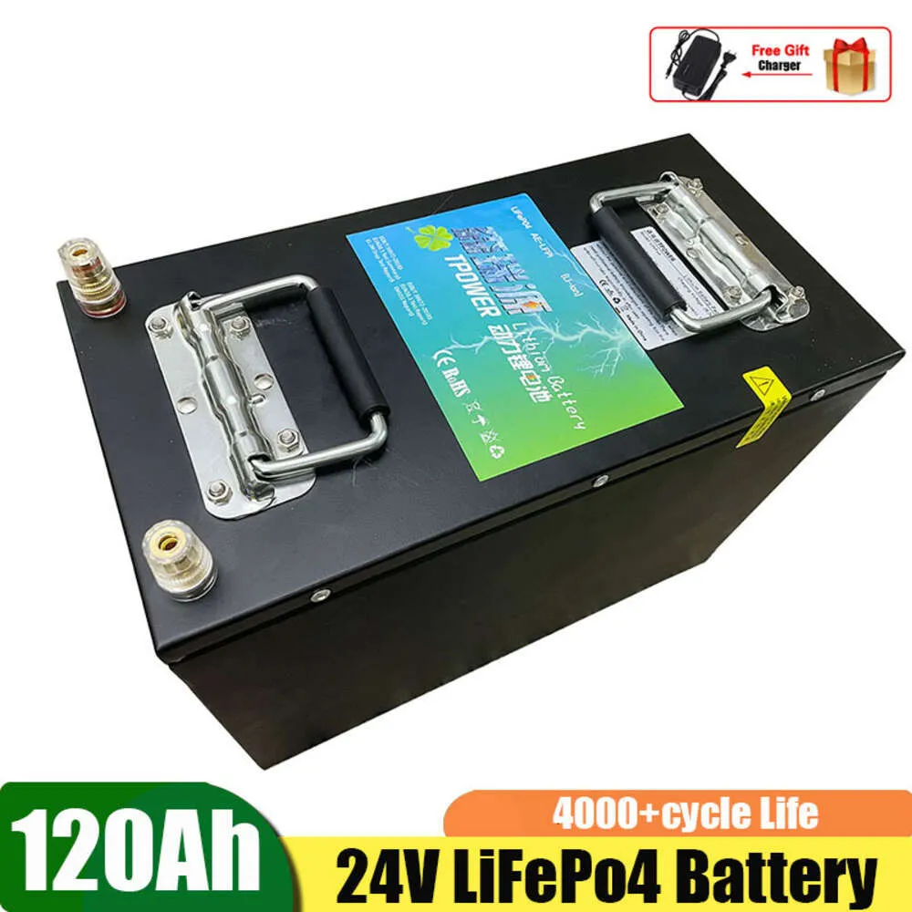 Lifepo4 24V 120Ah 2.5kwh Lithium Iron Phosphate Battery With BMS For ...