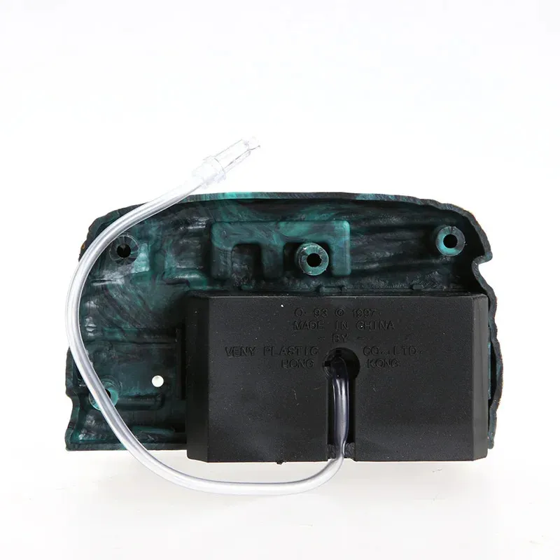 Resin Pirate Skull Captain Aquarium Ornament Decorative Fish Tank ...