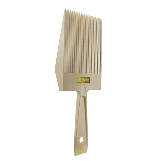 Mens Flat Top Bamboo Paddle Brush Guide Comb Barber Shop Hairstyle Tool ...