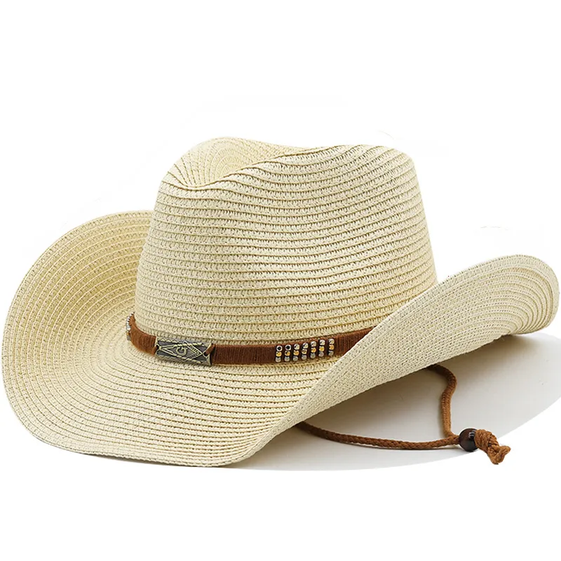 Ethnic Style Straw Cowboy Hats UV Protection Sun... From Gslyy0712, $7. ...