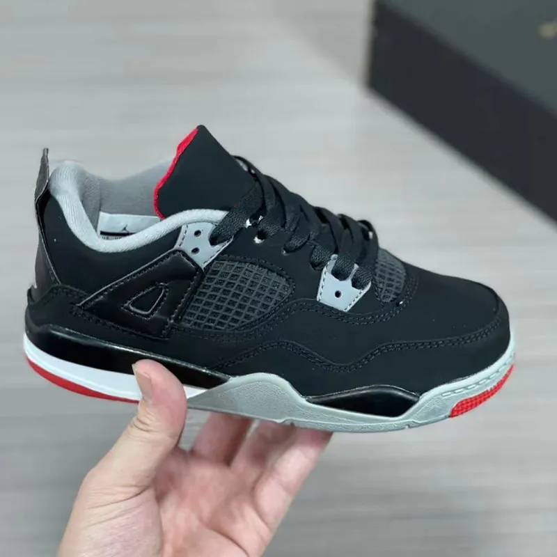 2024 Chicago Black Red 4S Kids Basketball Shoes Infant Boy/Girl ...