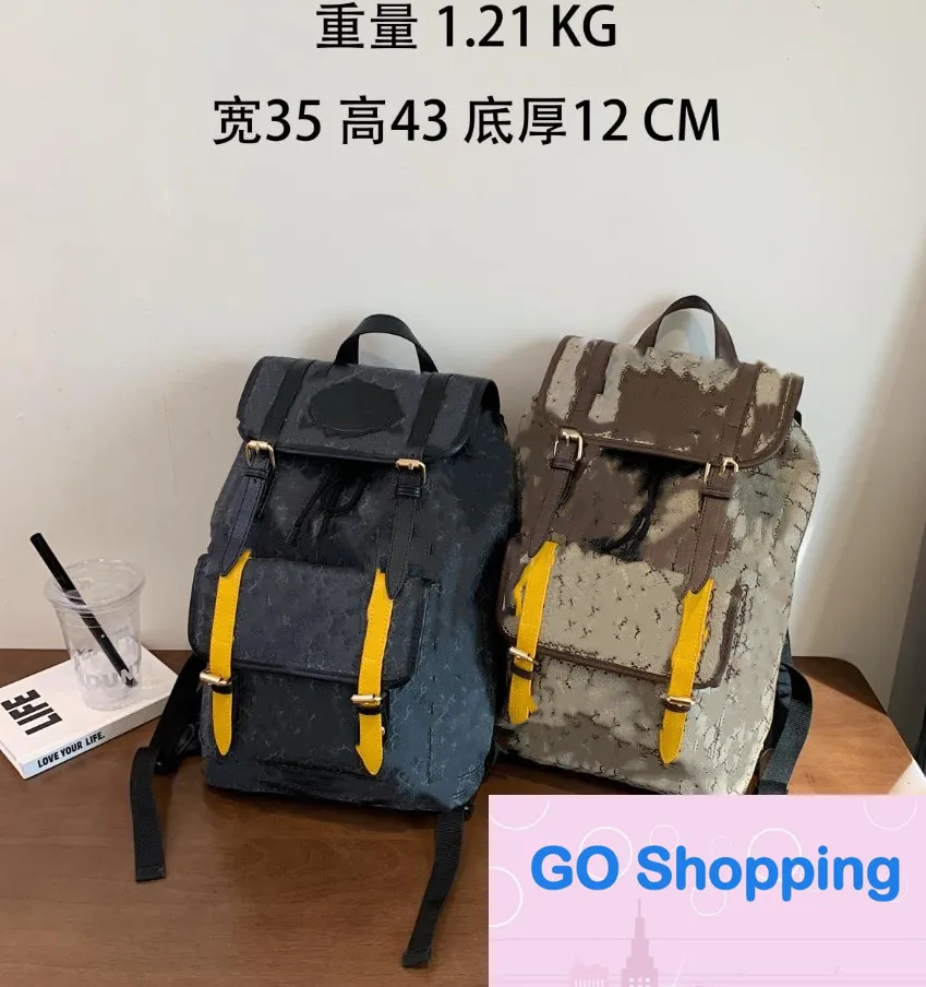 DHgate.com:Mens Letter Backpack, Trendy Versatile Computer Bag, Large ...
