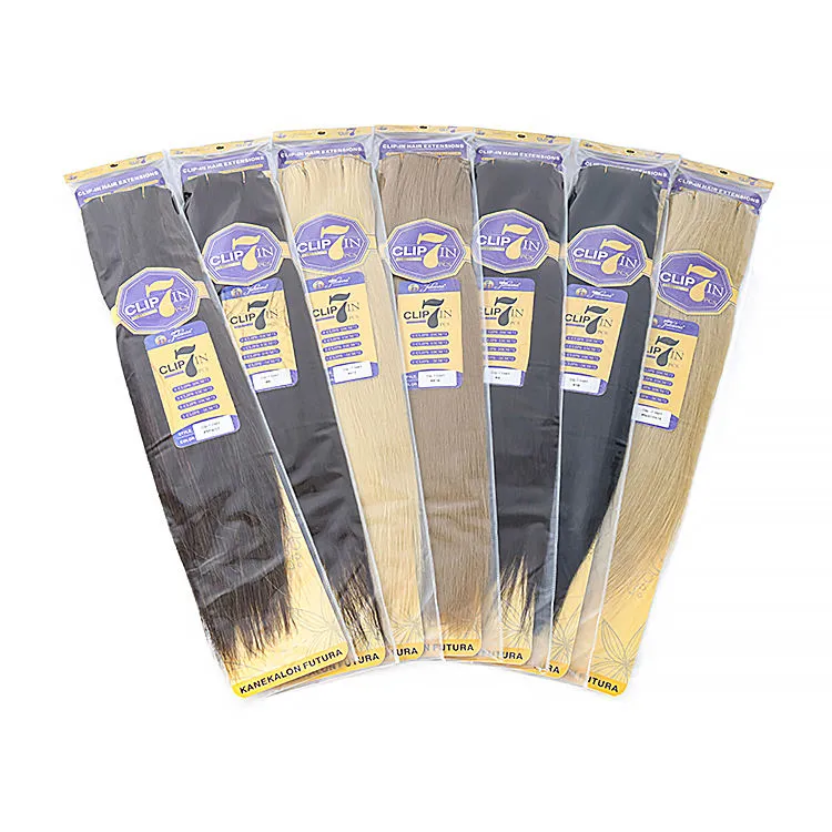 DHgate.com:7Pcs Clip On Hair Extensions, Heat Resistant Synthetic Clip ...