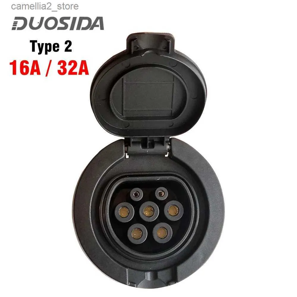 EV Charger Type 2 Socket - 16A/32A Electric Car Charger Accessories ...