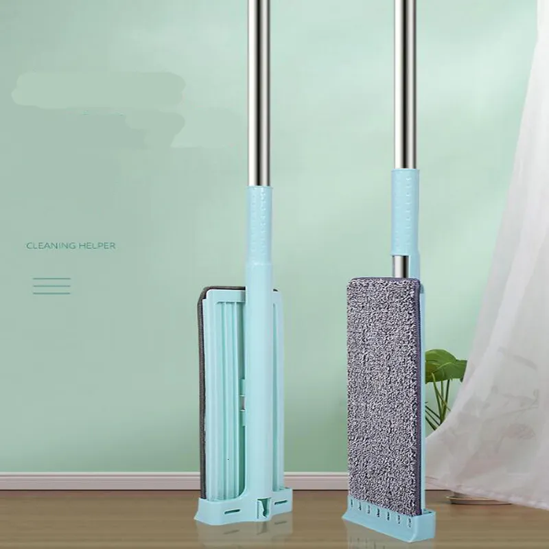 Swivel Mop: Microfiber Flat Mop With Long Handle For Household Cleaning ...