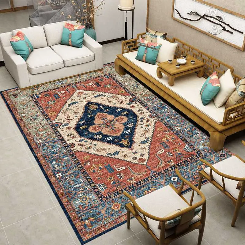 Persian Retro Carpet Large Living Room, Bedroom, Kitchen & More: Stain ...