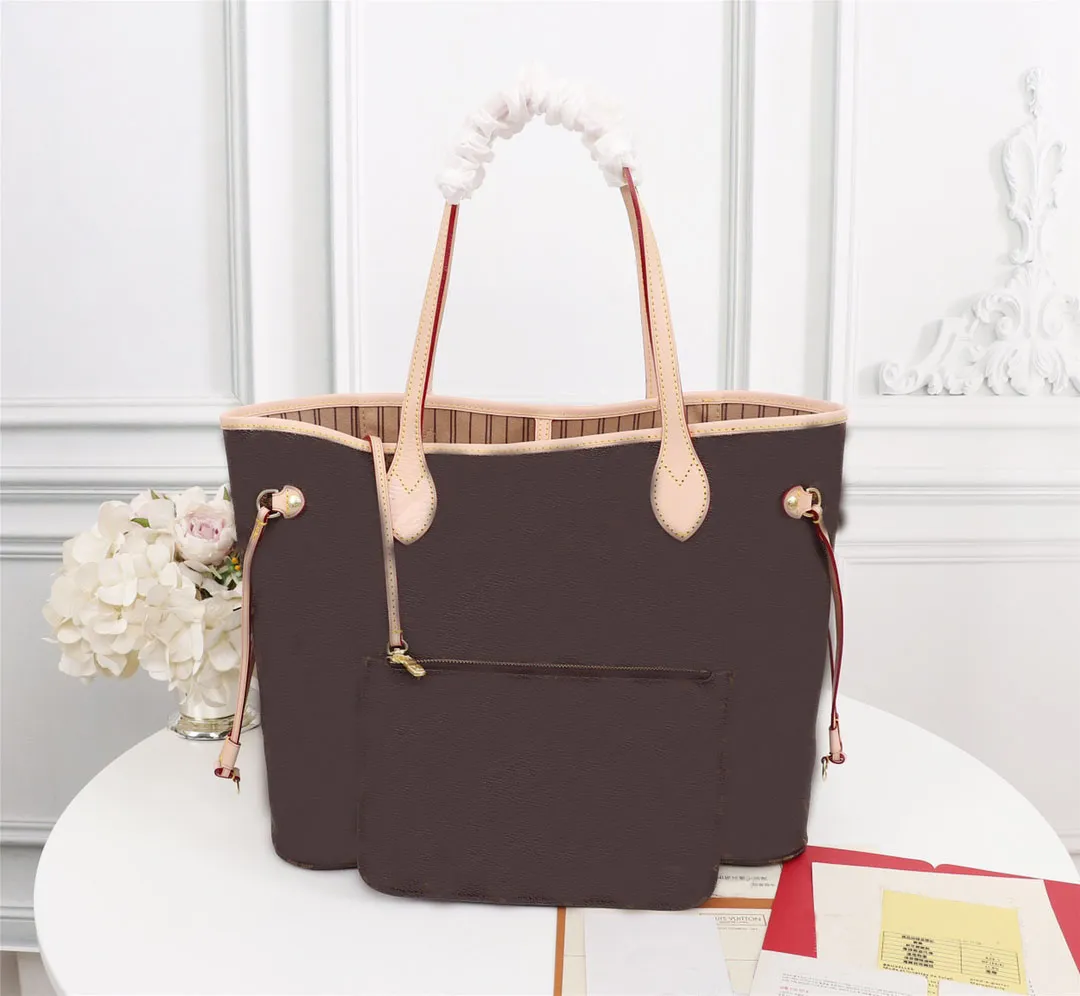 Brown Leather Designer Tote Bag With Color Matching Pattern For Women ...