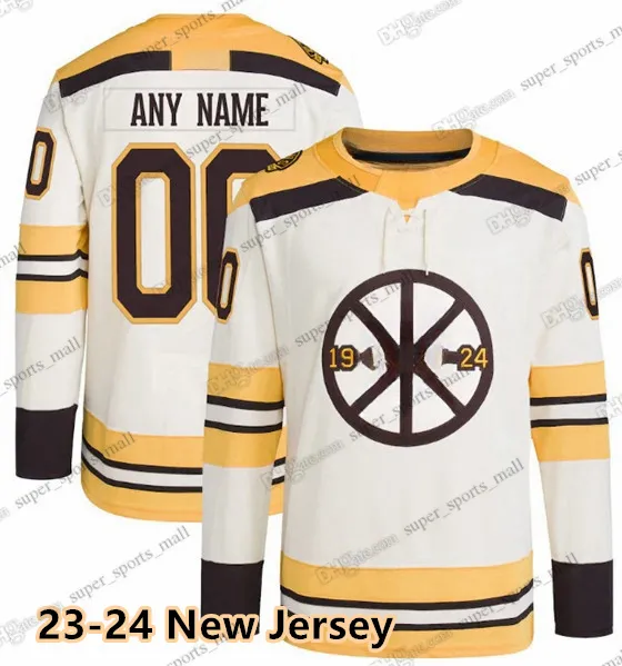 Personalizado S 6XL 2023 24 Temporada College Hockey Jersey 88 David Pastrnak 4 Bobby Orr 63 ...