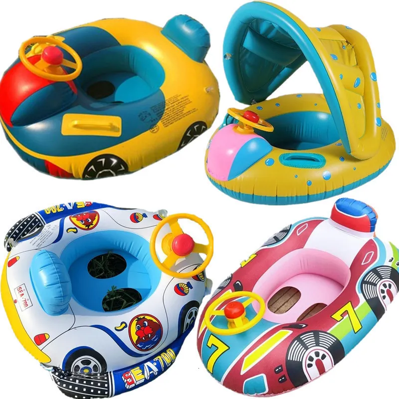 Inflatable Swim Ring Baby Float Secure Infant Waist Ring, Portable Pool ...