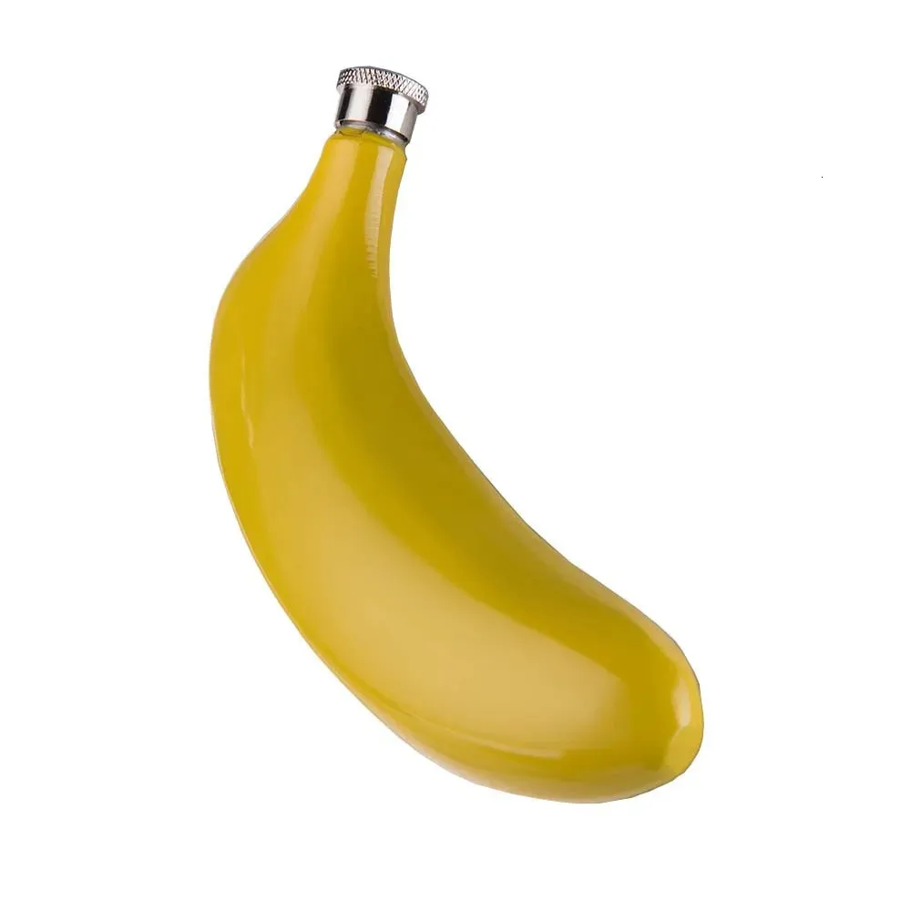DHgate.com:Hip Flasks Banana Shaped Decanter 5oz 304 Stainless Steel ...