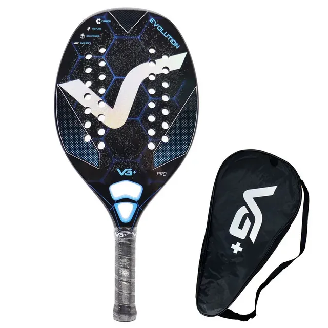 Pro Beach Graphite Tennis Racket Full/12K/Kevlar Carbon EVA Soft With ...