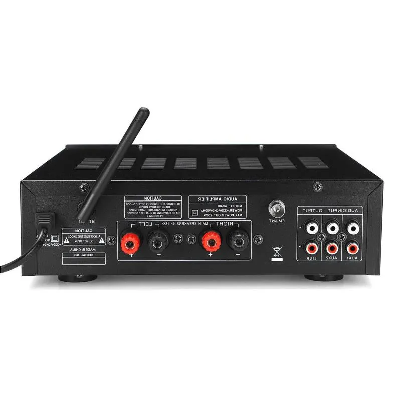 Bluetooth Amplifier 12V HiFi Audio Power Amplifier With Remote Control ...
