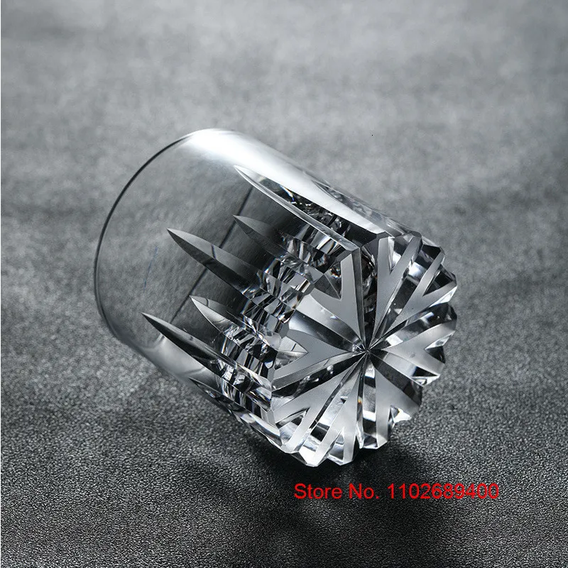 Clear Sword Thrust Vast Sky Crystal Tumblers 230ml Hand Carved Glass ...