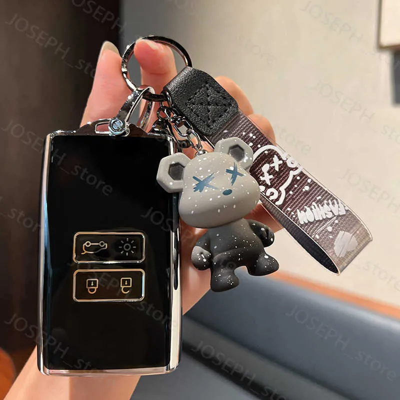 Key Rings TPU Car Key Case Cover for Renault Kadjar Espace Megane 4 ...