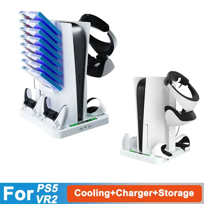 VR Headset & Game Storage Station: Multi-Function Charger Dock ...