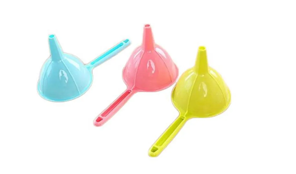 Food Grade Funnel Set - Portable Plastic Liquid Funnels with Long ...