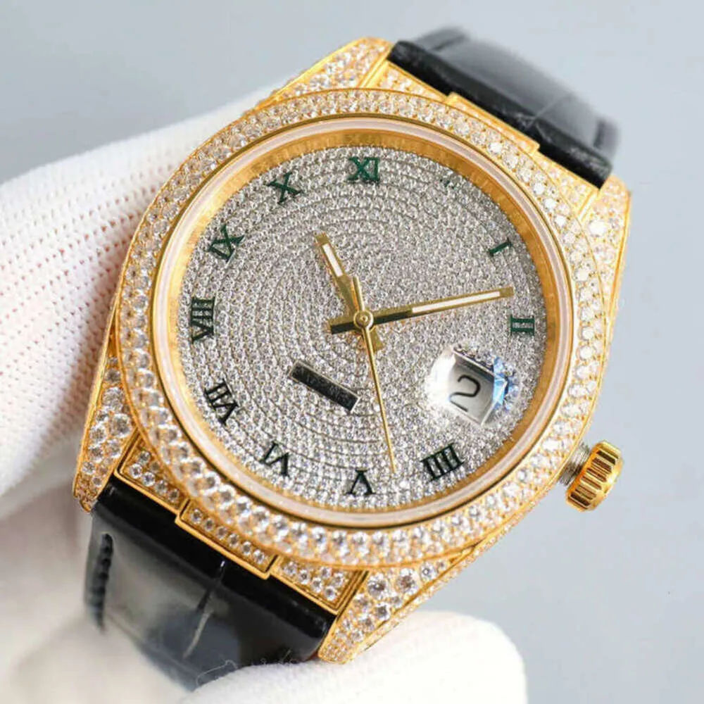 Men's Diamond Watch, Designer Iced Out Watch, Datejust Date Day ...