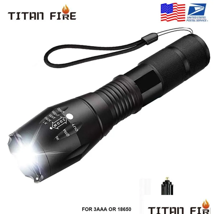 DHgate.com:Bright LED Flashlight, 2000lm Outdoor Waterproof Torch T6 ...