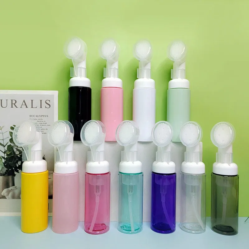 60 Ml Matte Plastic Foaming Facial Cleanser Bottle With Soft Silicone ...