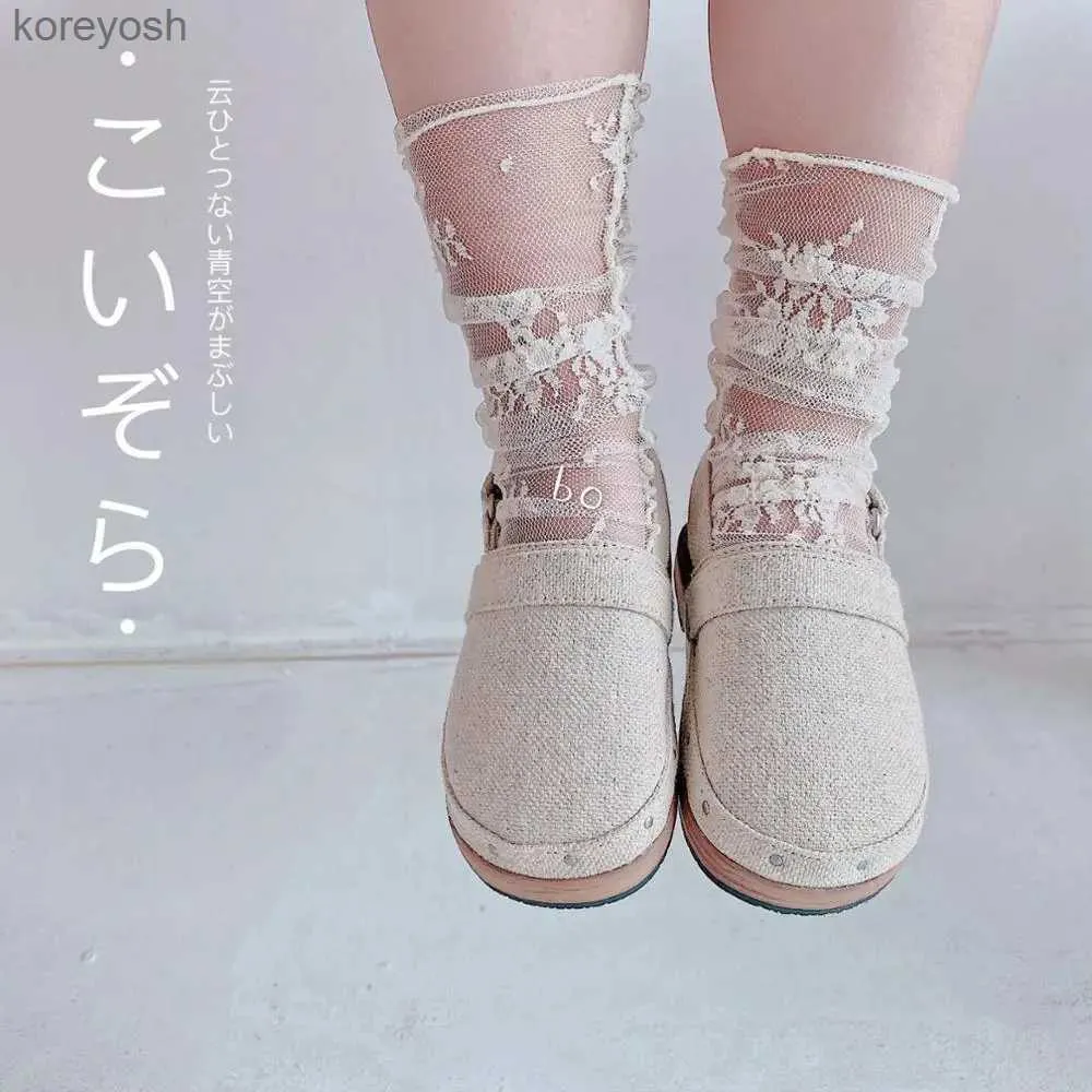 Vintage Lace Flower Girls Socks - Spanish Princess Style Mesh Ankle ...
