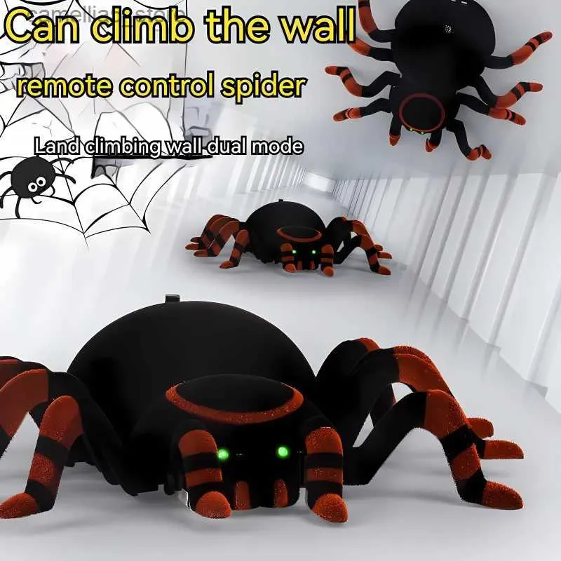 Wall Climbing Spider RC Toy Infrared Simulation Furry Big Animal For ...